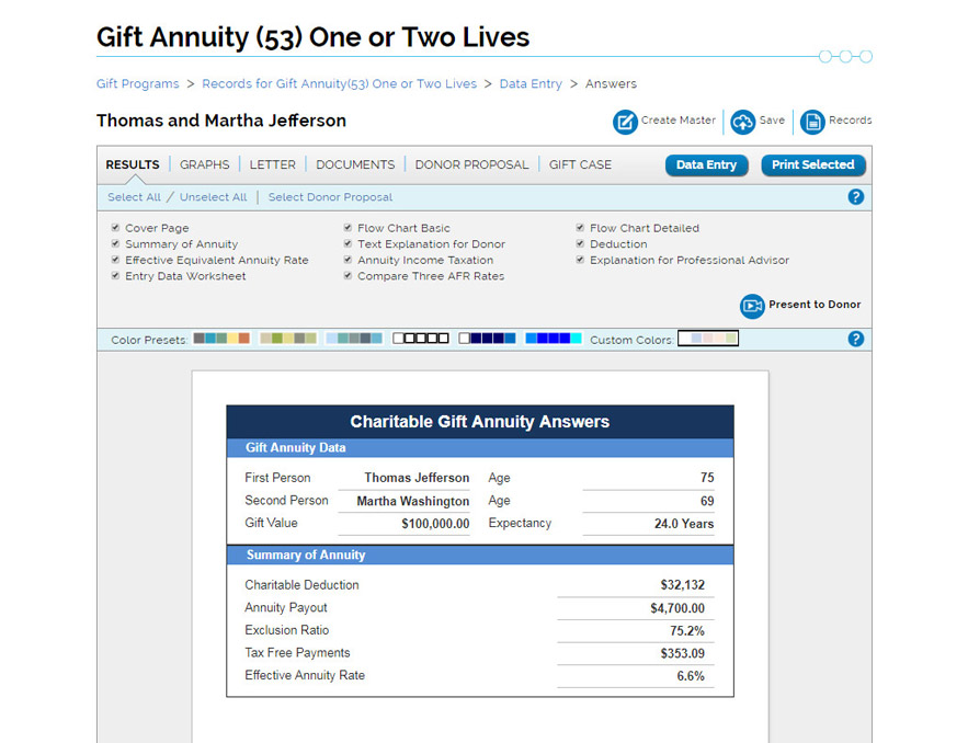 Basic Planned Giving Software (CresLite) - Crescendo Interactive